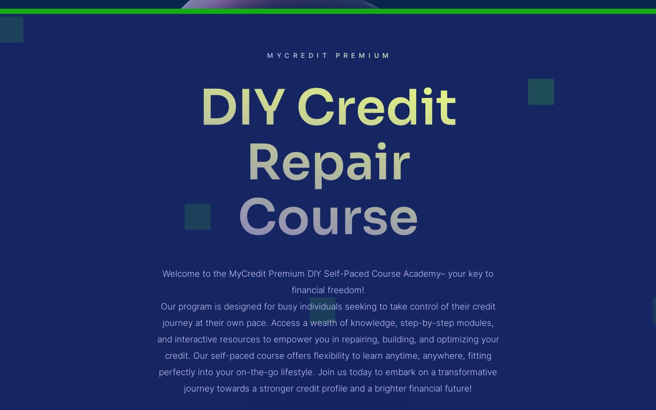 MyCredit Premium Credit DIY Course